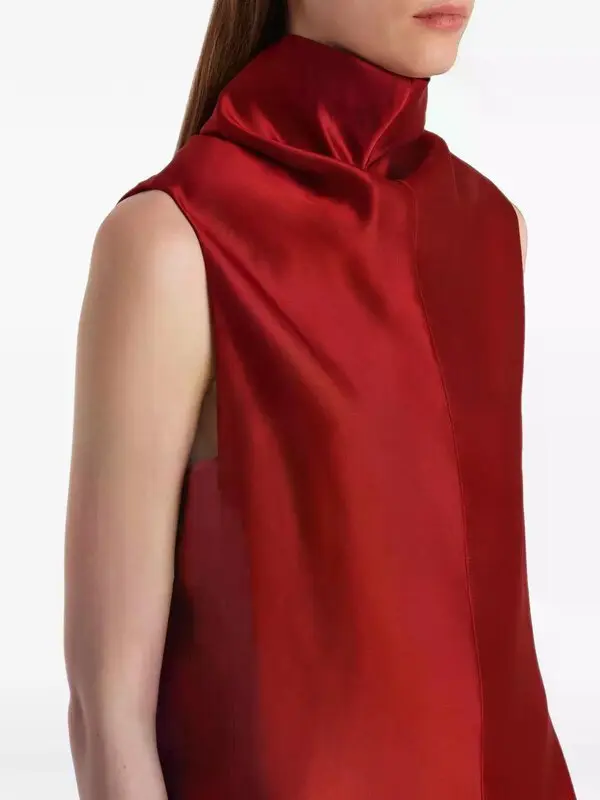 Khaite Daria Mini Dress - Red