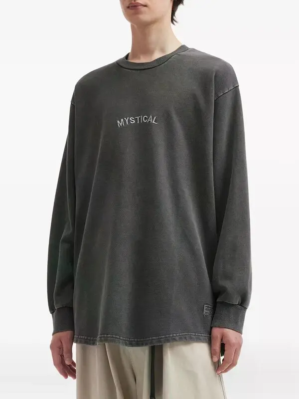 AFTERMATHS Embroidered Graphic Long-sleeve Top