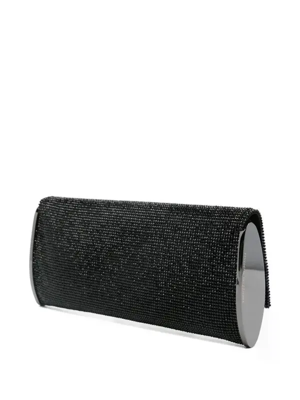 Benedetta Bruzziches Crystal-embellished Clutch - Black