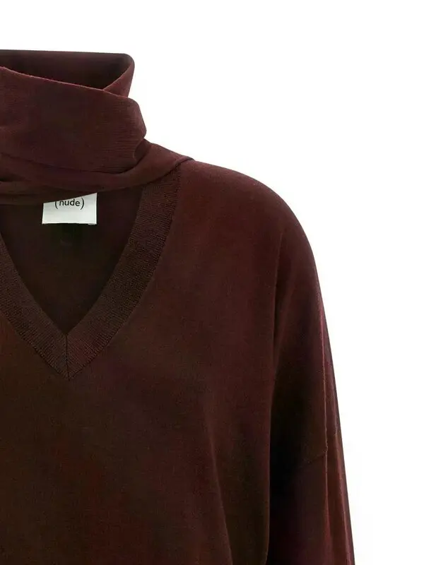 NUDE Wool Dress With Scarf