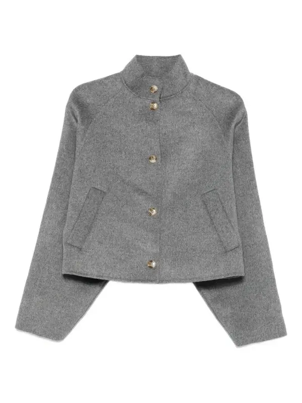Loulou De Saison High-neck Jacket With Button Fastening
