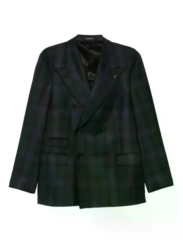 GABRIELE PASINI Double-breasted Plaid Jacket