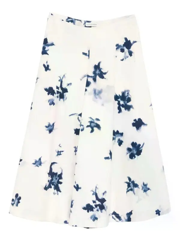 Altuzarra Floral-print Midi Skirt - White