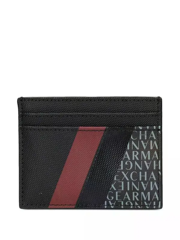 Armani Exchange Logo-detail Card Holder - Black