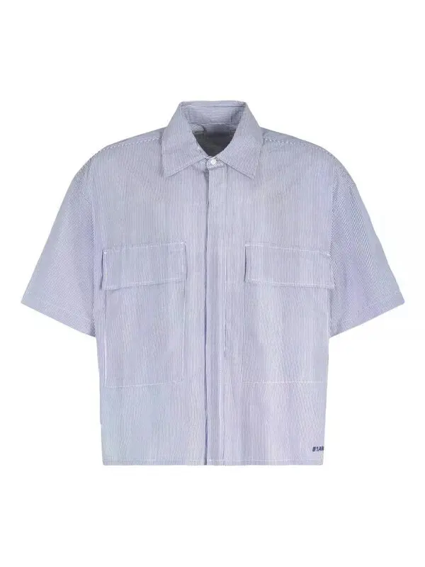 B1ARCHIVE Striped Pocket Shirt - Blue