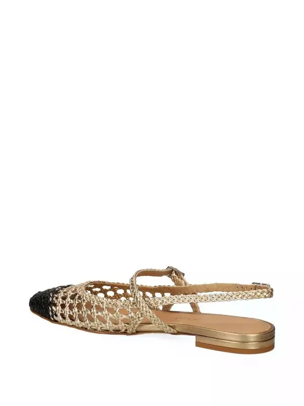 CHANTAL Woven Slingback Flat Pumps