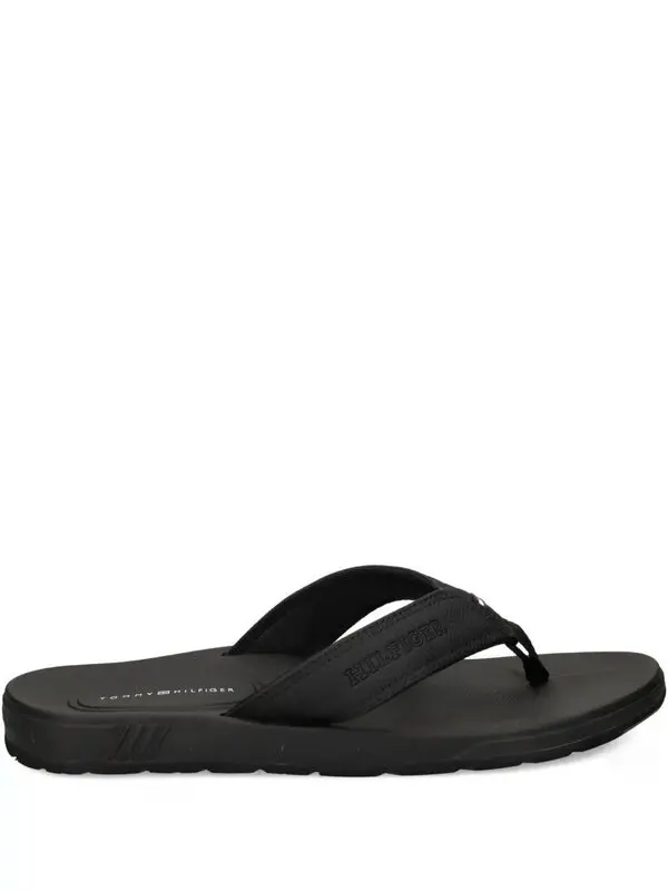 Tommy Hilfiger Textured-strap Flip-flops