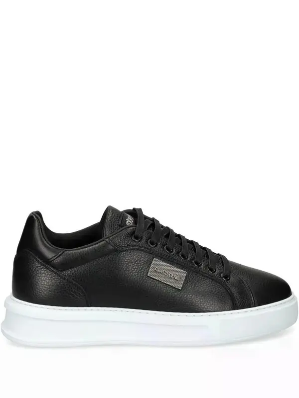 Roberto Cavalli Leather Plaque Sneakers