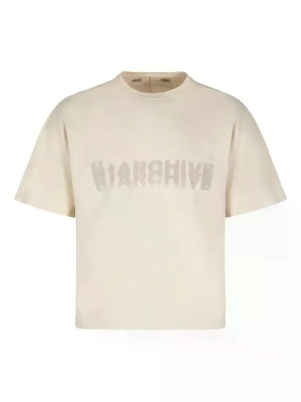 B1ARCHIVE Crew-neck Graphic T-shirt - Neutrals