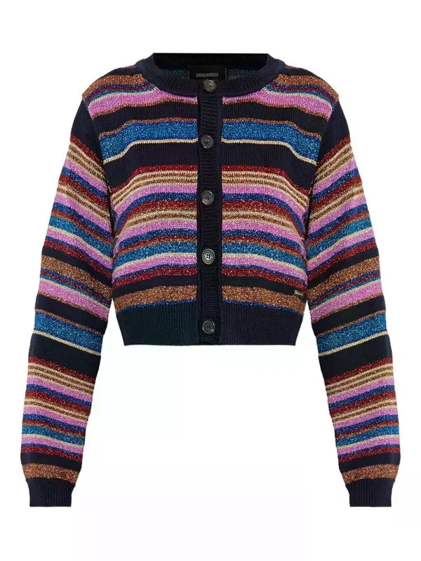 Dsquared2 Striped Button-up Cardigan