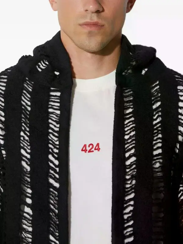 424 Open-knit Hoodie