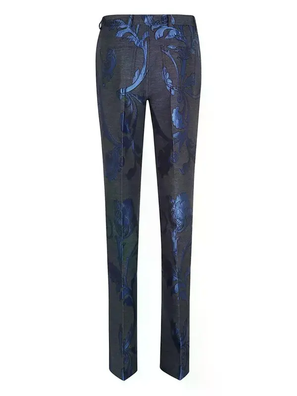 Etro Damask Print Straight Leg Jeans