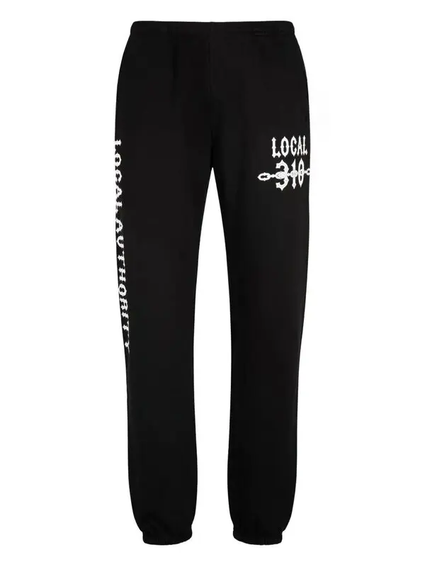 LOCAL AUTHORITY LA Chain-print Track Pants