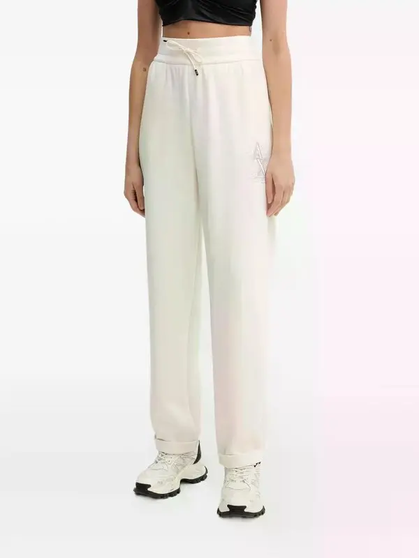Armani Exchange Logo-detail Trousers - White