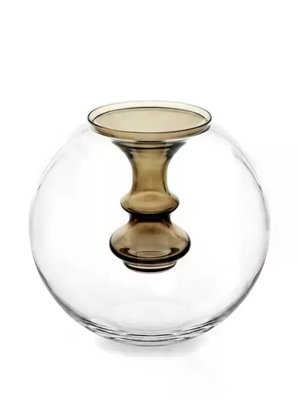 IVV Osai Spherical Glass Vase - White