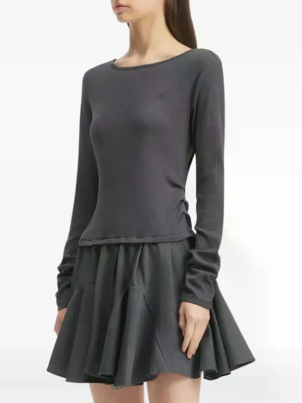 B+AB Long-sleeve Ruffled Dress