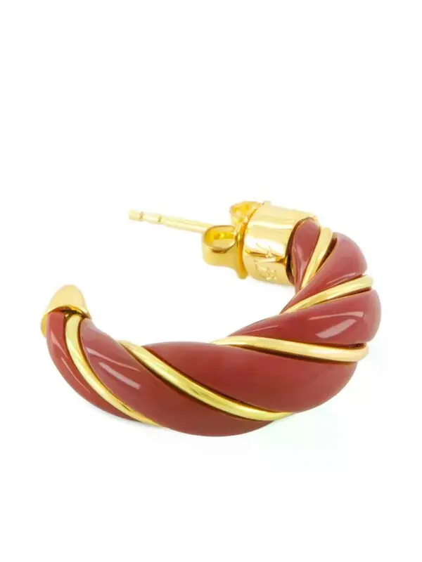 AURÉLIE BIDERMANN Diana Hoop Earrings - Red