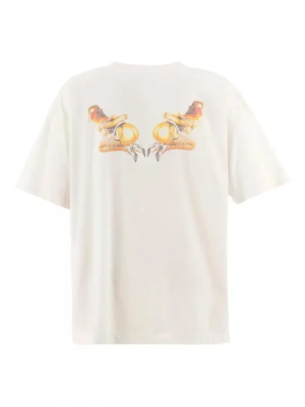 SAINT MXXXXXX Graphic-print Cotton T-shirt