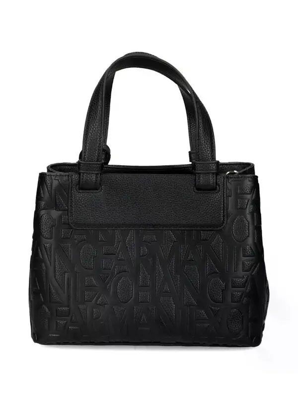 Armani Exchange Logo Embossed Tote Bag