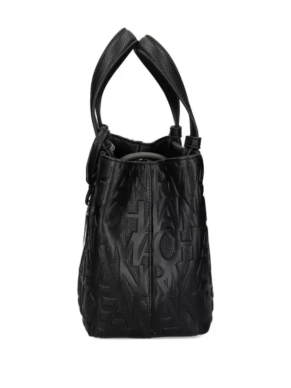 Armani Exchange Logo Embossed Tote Bag
