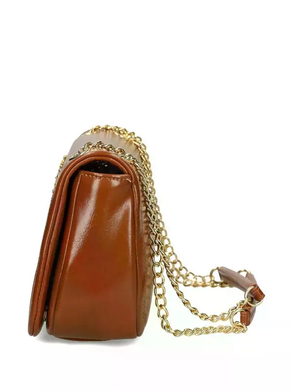 Moschino Logo-plaque Studded Shoulder Bag