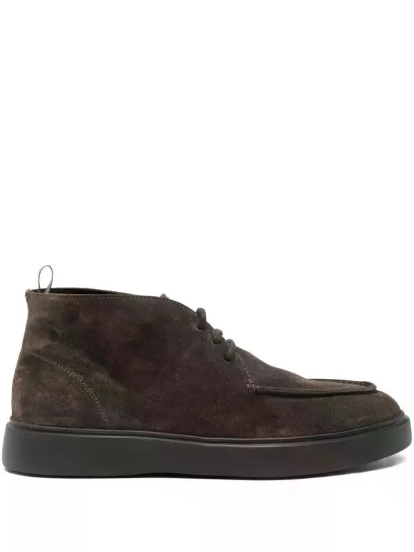 Officine Creative Suede Lace-up Boots - Brown