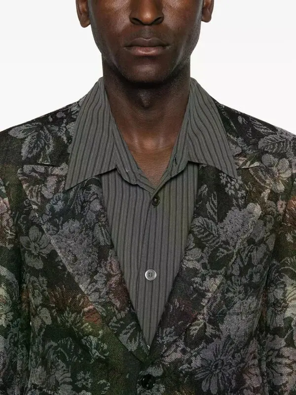 GABRIELE PASINI Floral-pattern Cotton Blazer