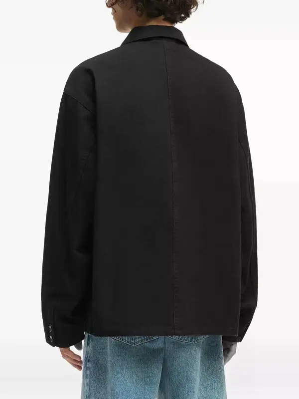 Alpha Industries Contrast-panel Cotton Jacket - Black