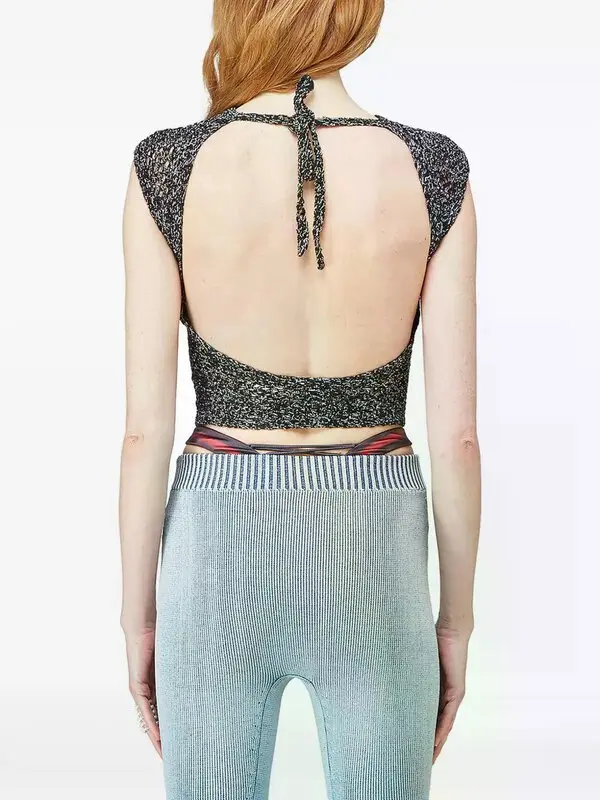 ISA BOULDER Open-back Knitted Tank Top