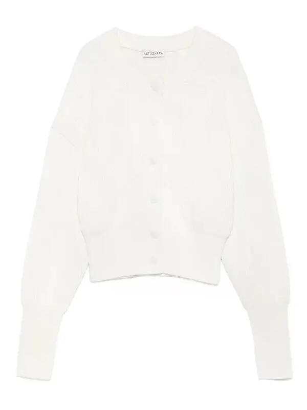 Altuzarra Ribbed Knit Cardigan - White