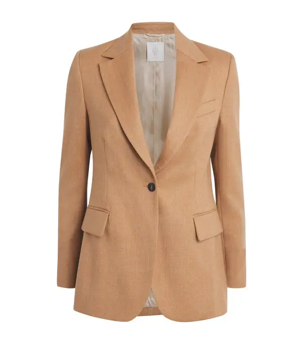 Eleventy Wool-blend Metallic Blazer