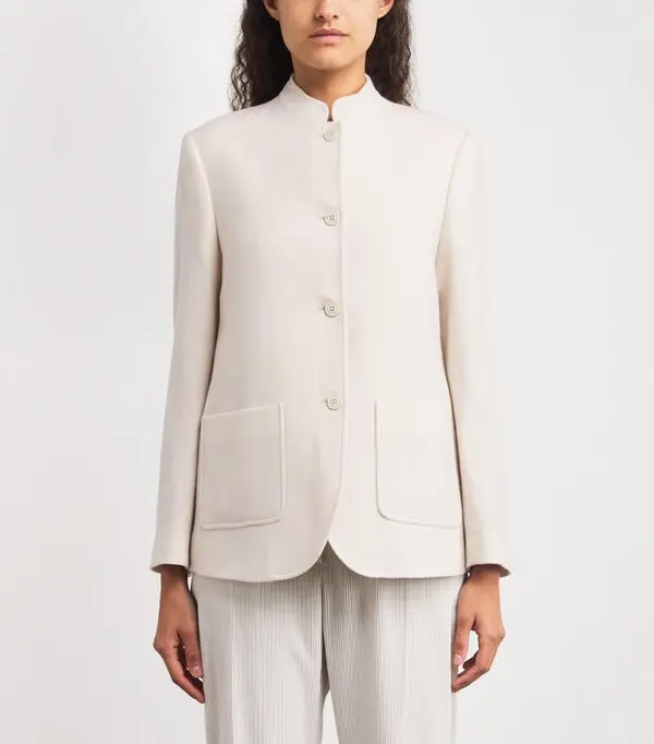 Eleventy Cashmere Stand-collar Jacket
