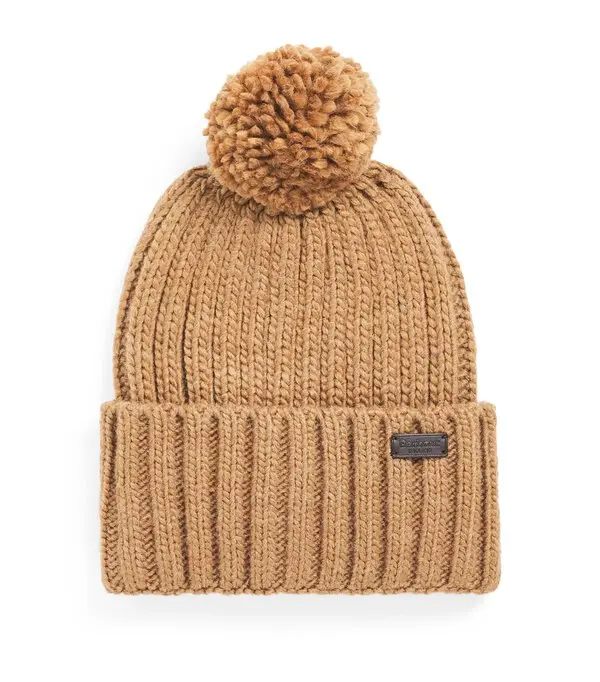 Barbour Wool-blend Carlton Beanie - Brown