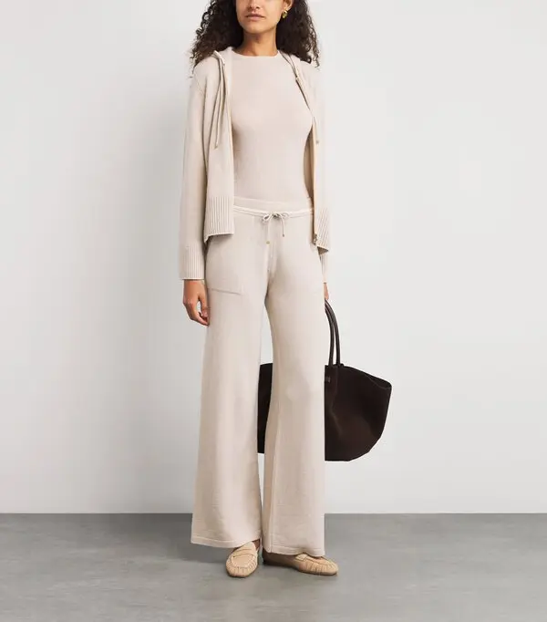 Eleventy Cashmere Wide-leg Trousers