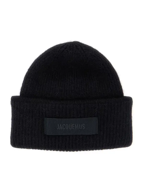 Jacquemus Le Bonnet Gros Grain Beanie - Black