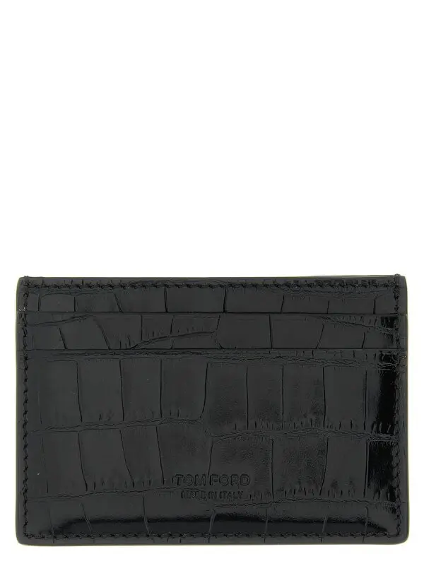 TOM FORD Exotic Line' Card Holder - Black