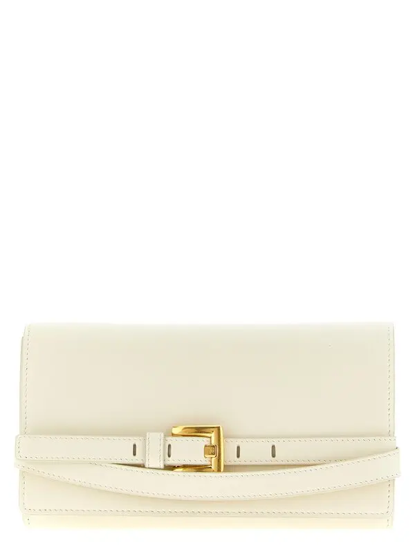 Balmain Shuffle' Wallet On Chain - White