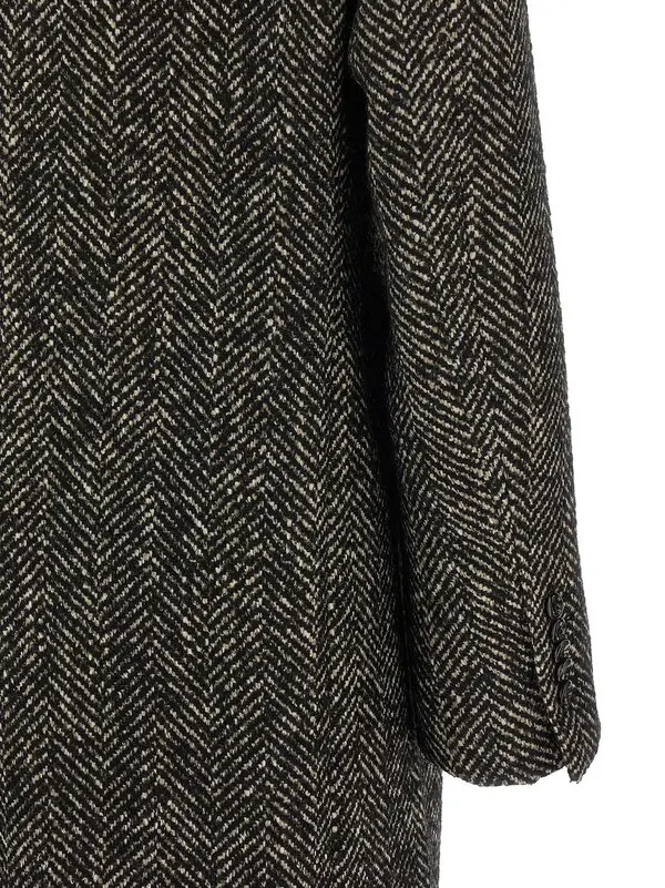 Tagliatore Londra Herringbone Wool-blend Coat
