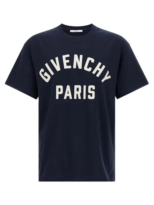 Givenchy Logo T Shirt - Blue