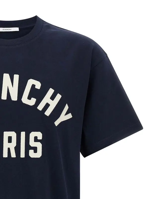 Givenchy Logo T Shirt - Blue