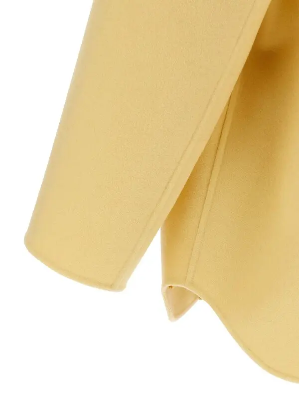 Fendi Felt Caban Coat - Yellow