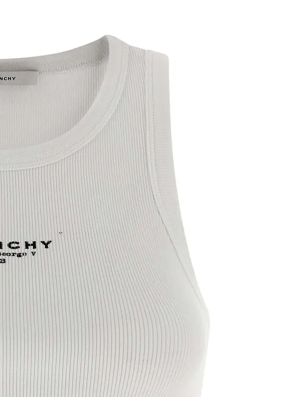 Givenchy Logo Ribbed Top
