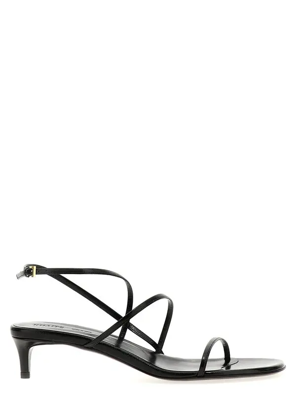 Khaite Loop Kitten Leather Sandals