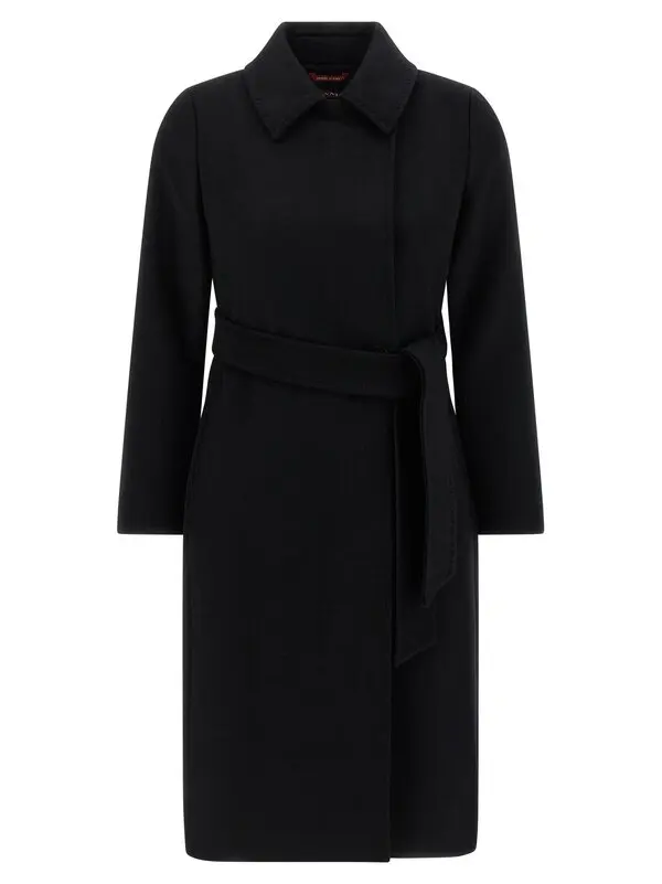 Max Mara B Collag' Wool Coat - Black