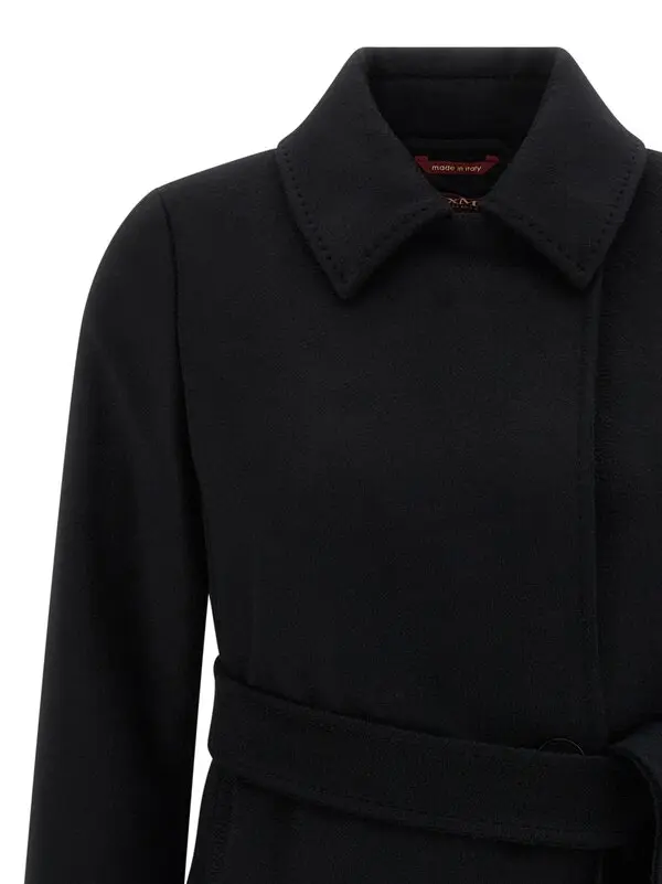 Max Mara B Collag' Wool Coat - Black