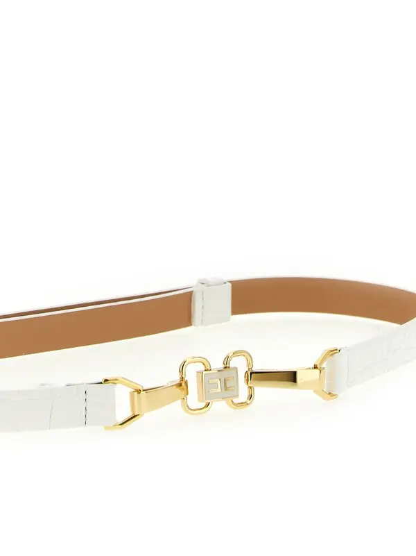Elisabetta Franchi Jewel Clamp Belt In White 8% Off Editorialist