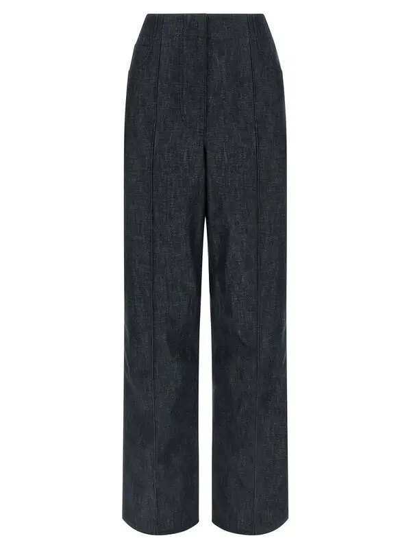 Fendi Roma Patch Wide-leg Jeans