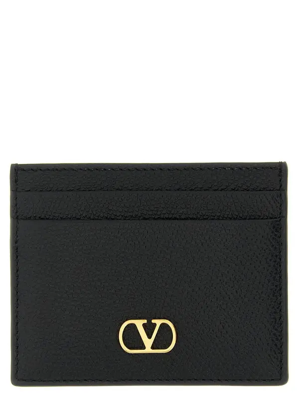 Valentino Garavani V Logo Signature Cardholder - Black