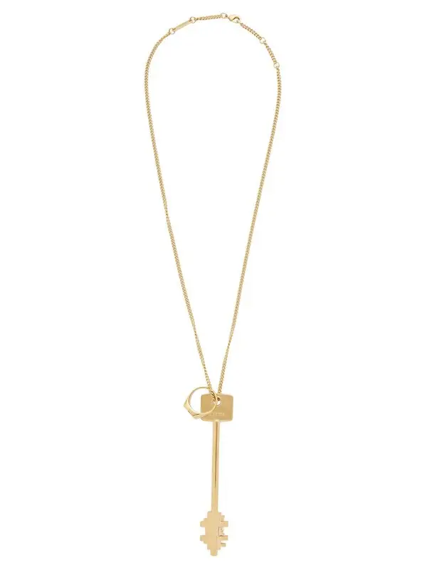 Rabanne Key Pendant Necklace - Gold