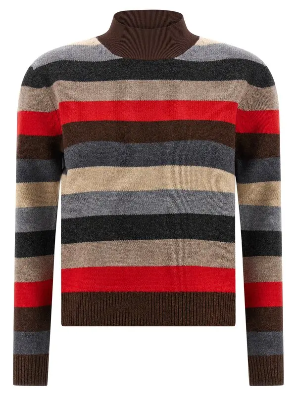 Tory Burch Striped Wool Sweater - Multicolor